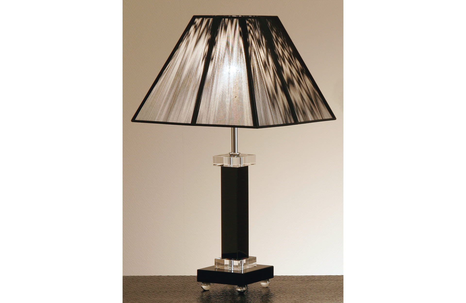 Complete table lamp (including lampshade) Crystal Table Lamp Nobel incl ...