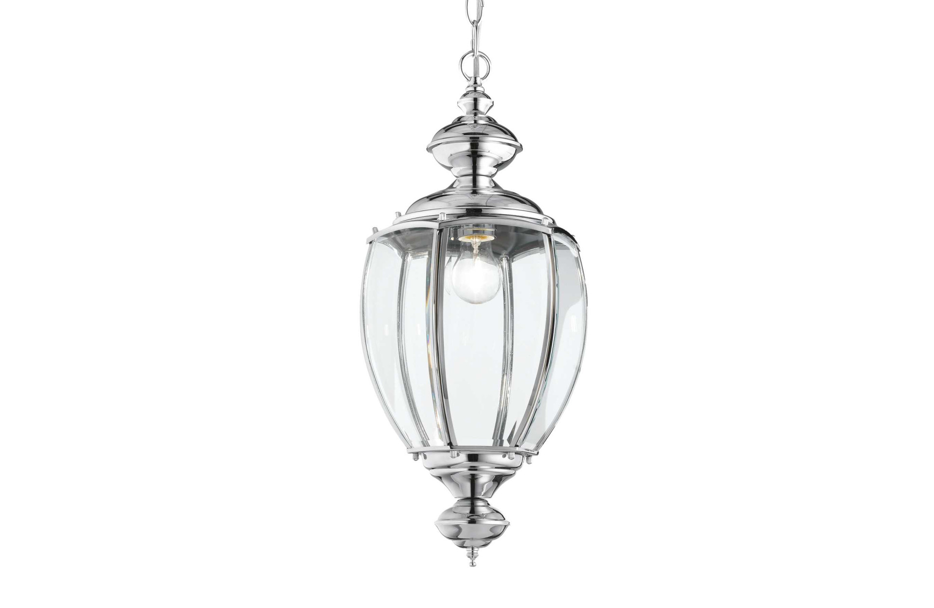 Ceiling lights NORMA Ceiling Light SP1 Glas/Chrome 25cm Ideal-Lux ...