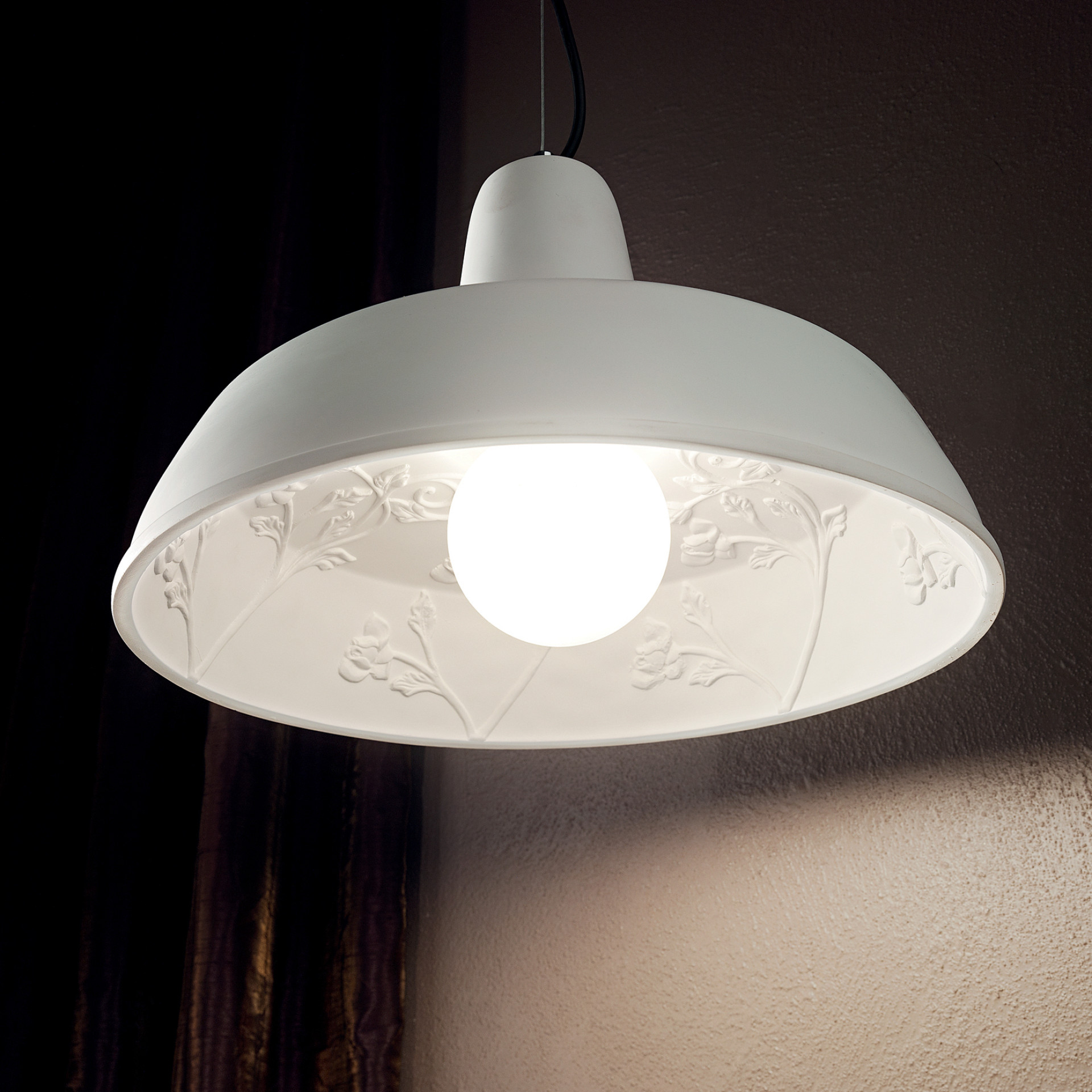 Ceiling lights MOBY Ceiling Light SP1 MatWhite 35cm Ideal-Lux LampKompaniet