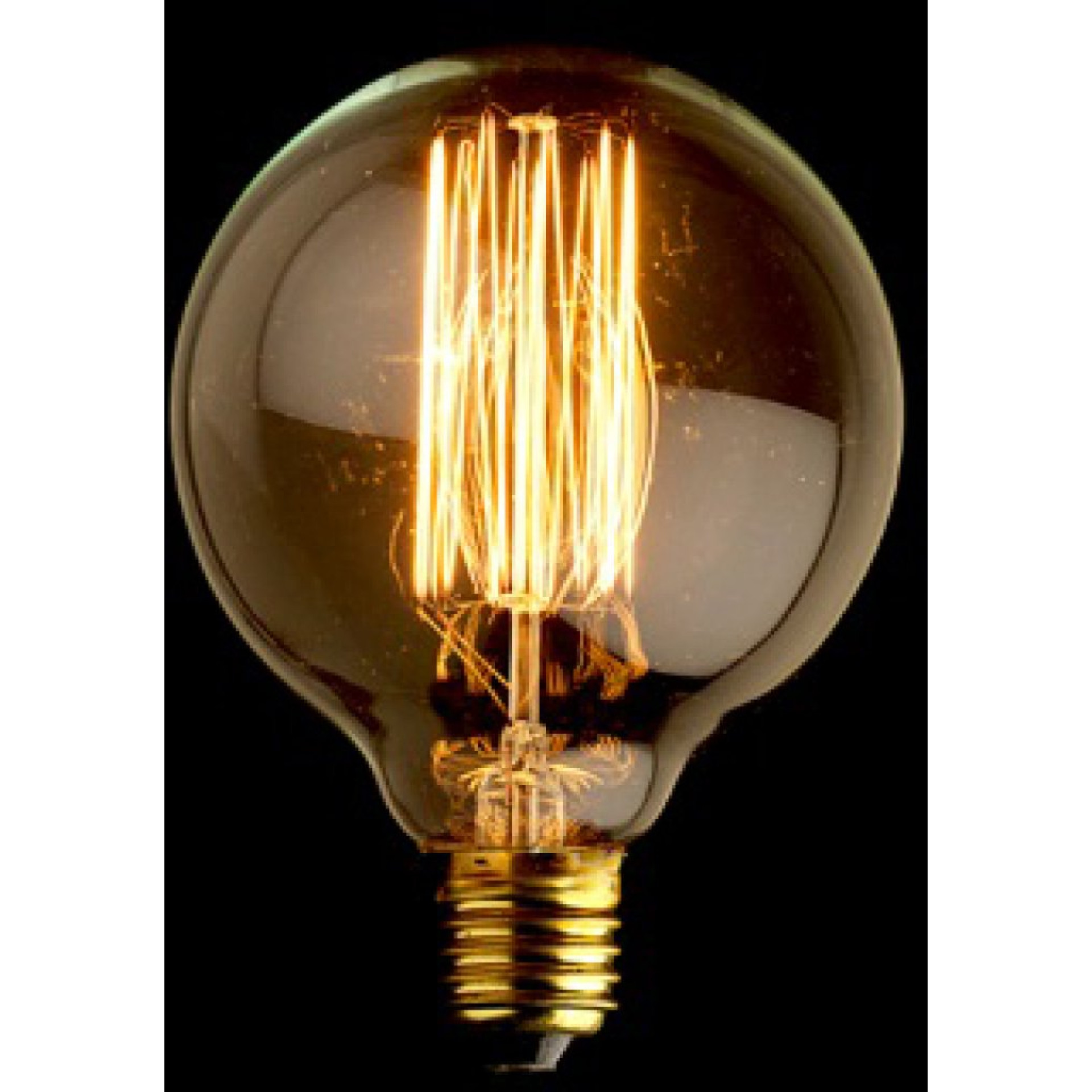 Carbon wire lamps Carbon filament lamp Globe Cage 80 mm 40 watt ...